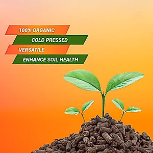 Yield Titan Premium Neem Cake, Natural Fertilizer for Gardening and Soil Amendment (6LB)