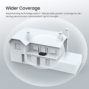 Tenda TX9 Pro WiFi 6 Router, AX3000 Dual Band Gigabit Smart 802.11ax Router, WPA3 Network Security, IPv6 Supported, Intel Chipset+OFDMA, Parental Control, TX9Pro.