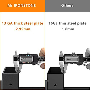 Mr IRONSTONE Firewood Log Storage Rack Bracket Kit, Adjustable Wood Rack Length Based on the Amount of Wood, for Outdoor Indoor Patio Deck Metal Log Holder Outdoor Tools with 34 Accessories