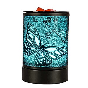 Enaroma Butterfly Black Electric Fragrance Wax Melts Warmer Oil Melter Scented Tart Burner for Home Decor