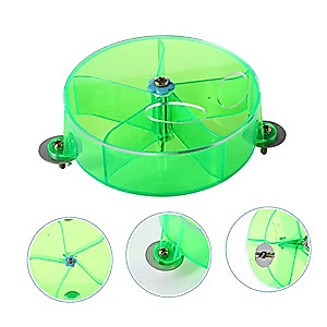 Mipcase System Accesssories Wheel Feeder Cages Creative Parakeet Rotate for Puzzle Conure Parrots Feeding Training Toy Rotating Feed Shredder Case Bird Storage Foraging Parrot Cockatiel