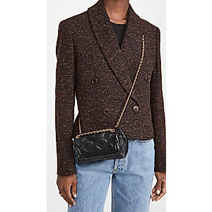 Tory Burch Women's Fleming Soft Mini Bag, Black, One Size