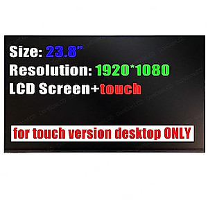 for HP AIO 24-DF0092DS Touchscreen Desktop 23.8" FHD LCD Screen+Touch Assembly Display Panel Replacement -NOT for Non-Touch Desktop