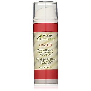 Garnier SkinActive Ultra-Lift Anti-Aging Moisturizer & Serum, 1.7 Ounce, White, 2 Count