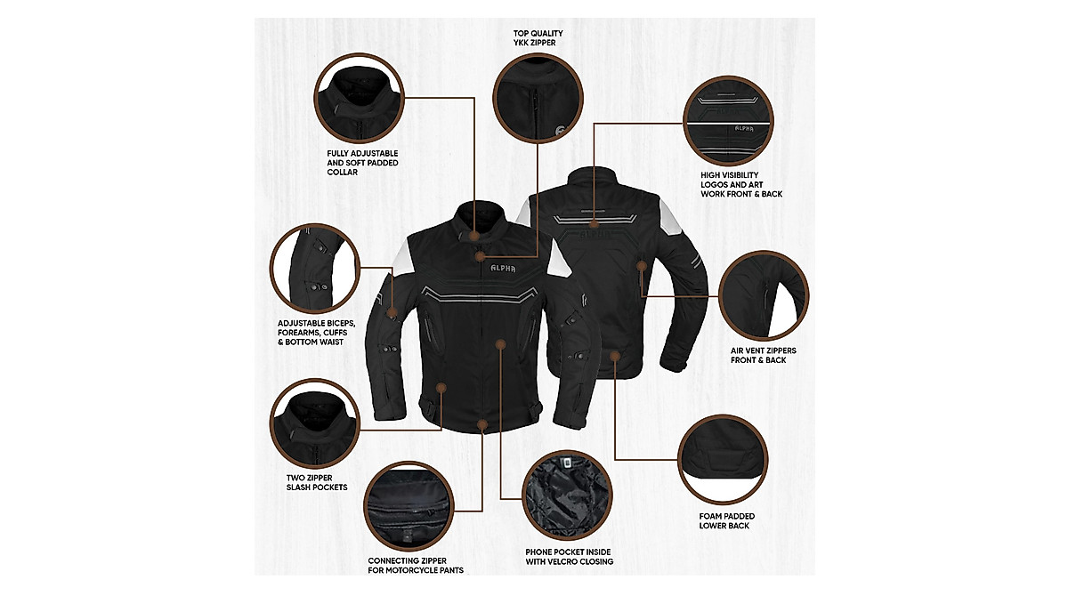 High Visibility Motorcycle Jacket for All Seasons