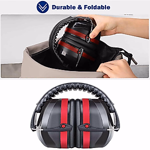 MQB Ear Defenders Adults, 35dB SNR Protection Passive Noise Cancelling Headphones, Safety Earmuffs Ear Protectors, Hearing Protection Shooting, Ear Defenders Autism