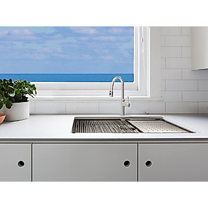 KABCO K-SSZRIS1 32 Inch 16 Guage Undermount kitchen sink Zero Radius Single Bowl stainless steel Finish kitchen sink 32"L X 19"W X 10"D Inch
