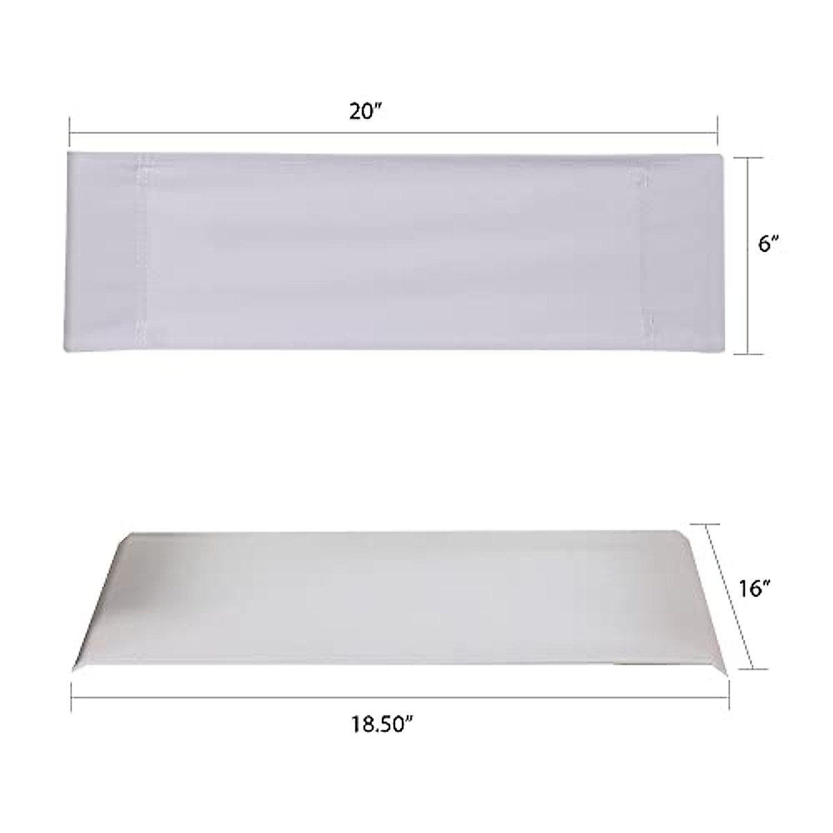 Casual Home Director Chair Canvas, 18.5"W x 16"D, White