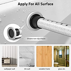 STARTOSTAR Adjustable Closet Rod 28 to 41 Inch, Tension Rods No Drilling for Hanging Clothes, Wardrobes, Shoe Cabinets, Curtain