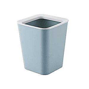 UNNIQ Trash can, The Square Trash Bin Can Be Used for Garbage Storage in Toilets, Kitchens and Living Rooms. (Color : Blue, Size : Medium)