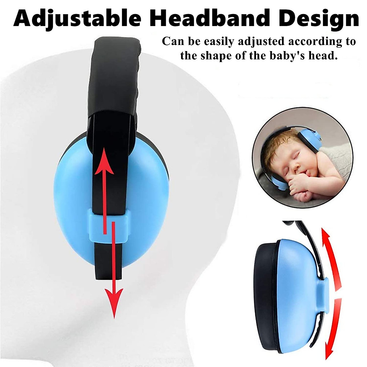 Baby Hearing Protection Earmuff Ear Defenders 0-4Y Noise Cancelling Headphones