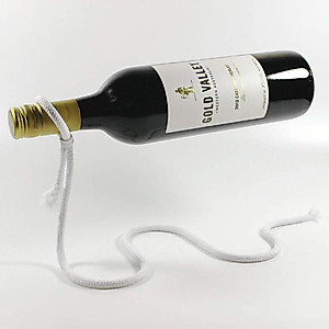 Fantasee Magic Suspending Rope Wine Holder, Floating Illusion Wine Rack Bottle Holder Novelty Gift for Kitchen Home Decoration (Suspending Rope)