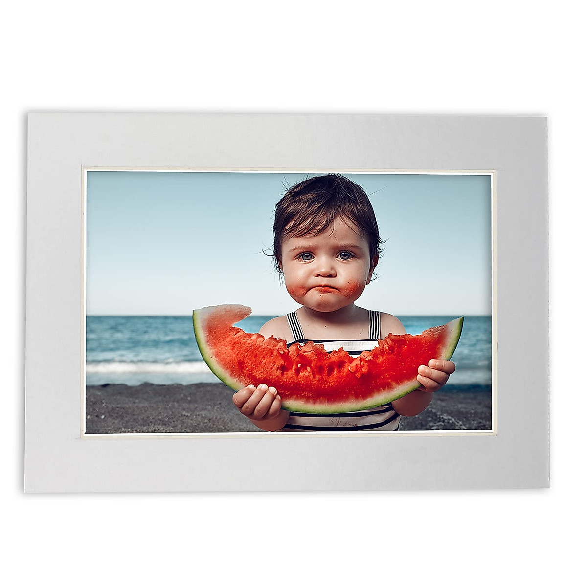6x8 Mat for 8x10 Frame - Precut Mat Board Acid-Free Mixed Colors 6x8 Photo Matte Made to Fit a 8x10 Picture Frame, Premium Matboard for Family Photos, Show Kits, Art, Picture Framing, Pack of 10 Mats