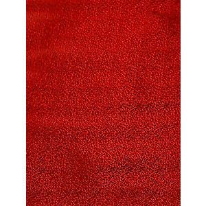 Fabric Empire Small Sparkle RED Vinyl Upholstery Hologram Glossy Fabric 54" Wide Sold by The Yard