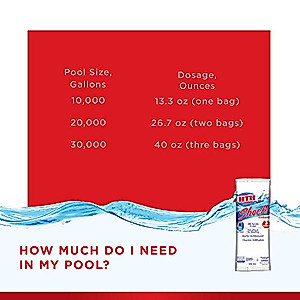 HTH 52017 Shock Treatment Swimming Pool Chlorine Cleaner, 13.3 oz, Regular