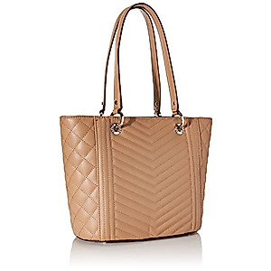 GUESS womens Noelle Small Elite Tote, Beige, One size US