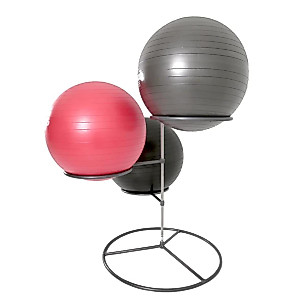 TKO Stability Ball Rack for Your Home and Commercial Gym | Stores 3 Fitness Balls | Exercise Ball Rack to Keep Your Gym Organized
