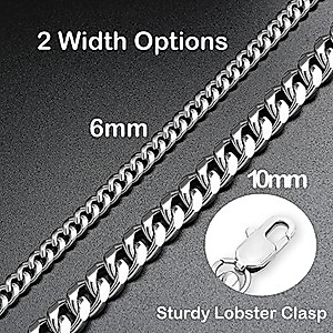 JoycuFF To My Brother Gift,Cuban Chain Bracelet for Brother,Bracelet for Brother,Chain Bracelet Gift for Brother From Sister Brother,Christmas Gift for Brother,10 mm Width 8 Inches Length