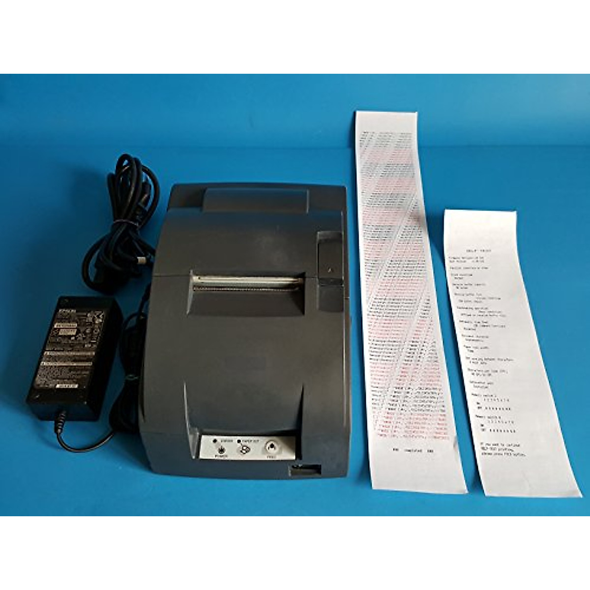 Epson TM-U220B M188B POS Receipt Printer USB Interface - Red & Black Ribbon - with Power Supply