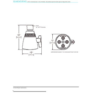 Speakman Z6000-YB-YC S-2253 Classic Anystream High Pressure Adjustable Shower Head, Polished Chrome, 2.5 GPM