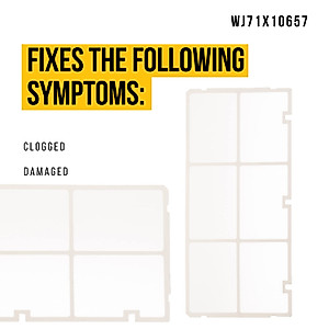 PartsBroz WJ71X10657 Air Filter Sub Assy - Compatible With General Electric Air Conditioner - Replaces AP4510392 1567475 AH2374480 EA2374480 PS2374480 Ultra Durable Replacement