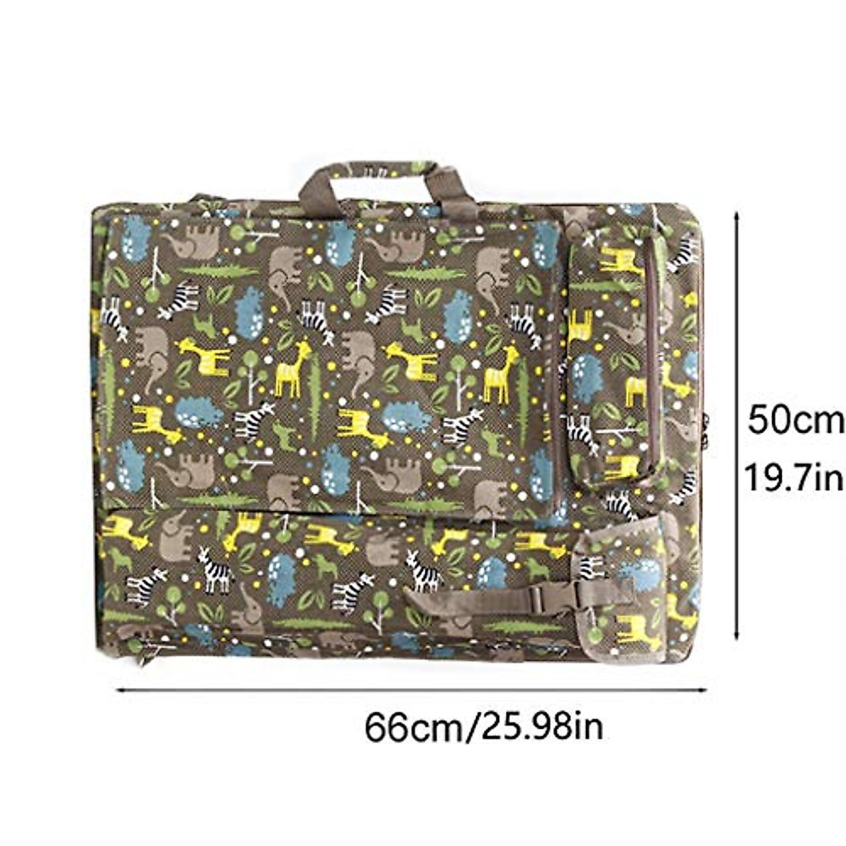 Art Portfolio Bag - Art Portfolio Case Tote Bag Carry Backpack - 4K Canvas Artist Travel Sketch Board Drawboard Sketchpad Art Storage Bag for Drawing Sketching Painting Art Supplies Artwork