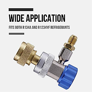 Lichamp Car A/C R1234YF R134A Adapters, AC R134 R1234 R 134A 1234YF Quick Couplers Connectors Kit