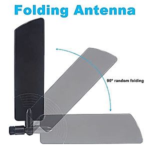 5G Antenna Bendable 600-6000Mhz 12dbi Omni 5G LTE SMA Male WiFi 3G 4G GSM Full Frequency Omni Aerial High-gain 5G Antennas Booster Amplifier for Module Router Tp Link Signal Receiver Pack of 2