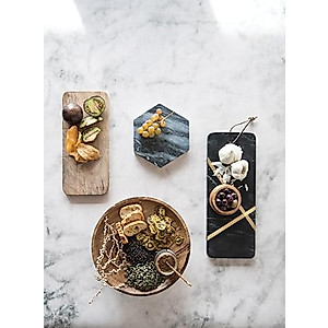 Bloomingville Round Natural Mango Wood Footed Cake Stand Bowl, Pack of 1