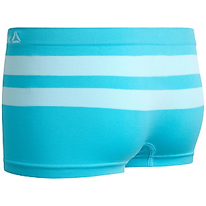 Reebok Girls' Boyshorts Underwear - 5 Pack Soft Seamless Girls Panties Boy Shorts - Breathable Panties for Girls (6-16), Size Medium, Fuchsia Stripes/White/Aqua Stripes/Pink/Sharkskin Stripes