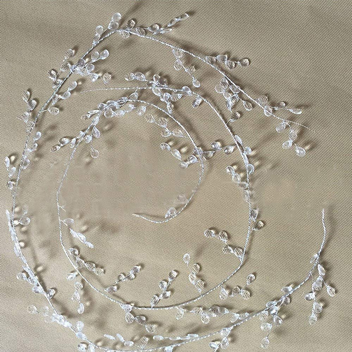 DONGKER Crystal Garland, Beads Garland Acrylic Beaded String Garlands Wire Garland Crystal Bead Strands for Wedding, Birthday Party Decorations