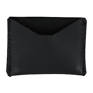 Redecker Leather Blade Guard Pouch for Razor, Travel-friendly Protective Sheath for Shaving Kit, Keeps Blades Sharp, Made in Germany, Black