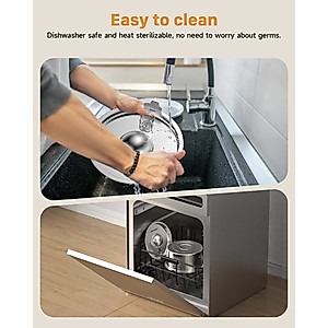 IHOUONE Cat Water Fountain : 108oz/3.2L Water Fountain for Cats Inside, Stainless Steel Cat Water Fountain, Super Silen, Pet Water Fountain with Splash-Proof Design, Multi-Filtration, Dishwasher Safe