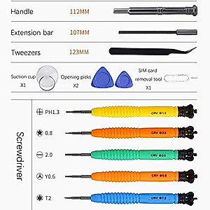 TKFDC Screwdriver Set 45 in 1 Torx Hex Screwdriver Tools Bit Set Precision Disassembly and Repair Tool Set