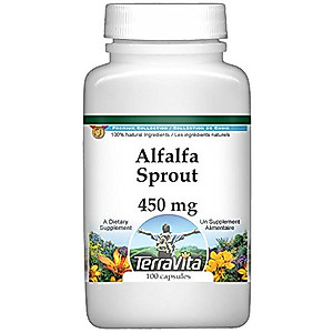 TerraVita Alfalfa Sprout - 450 mg (100 Capsules, ZIN: 518852) - 2 Pack