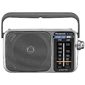 Panasonic Rf-2400D Am/FM Radio, Silver/Grey