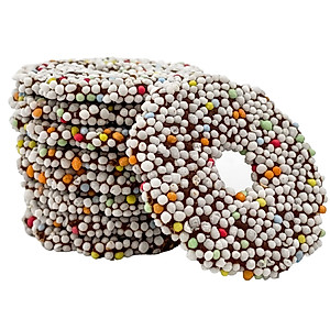 Needzo Hermann the German Chocolate Rings with Sprinkles, Ring Shaped Cookie Chocolates, Holiday Stocking Stuffers, Present Fillers, and More, 6.17 ounces
