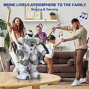 Zreswap Remote Control Robot Toys for Kids: Intelligent Programmable Robot Gifts for Kids Popular Science Story Toys with 2.4Ghz WiFi Signal Gesture Sensing for Kids