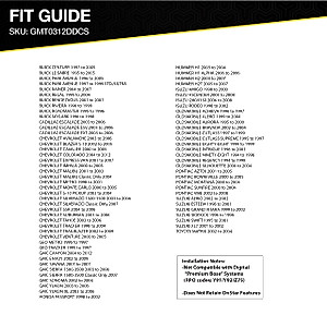 SCOSCHE GMT0312DDCS Double DIN Premium Installation Solution And Interface Compatible With Select 2003-12 General Motors Vehicles