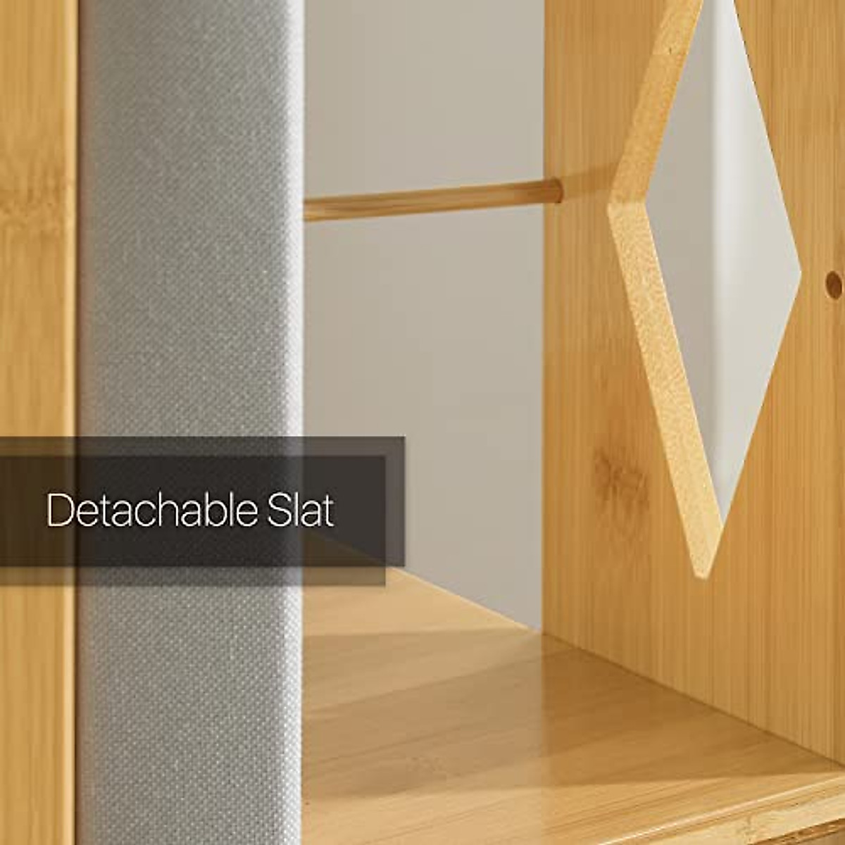 MoNiBloom Desktop Bookshelf 360 Degree Rotating 2 Tier Bookcase Bamboo Storage Organizer Shelves for Dormitory Living Room Children's Student, Natural