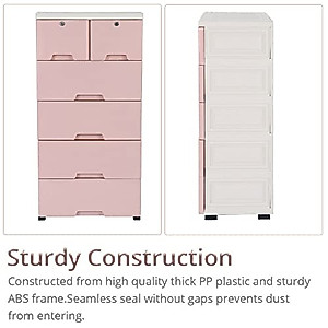 Nightstand Bedside Table Drawer Cabinet Dresser 6 Drawer Bedroom Furniture Storage Chest Organizer Closet Cabinet Home Assembly Required The Storage Cabinet Easy To Assemble Storage Tower Dresser