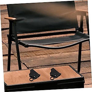 MERRYHAPY 1 Pair of Foldable Chair Replacement Parts Plastic Locking Latch Hinge for Recliner Armrest Camping Chair Accessory Beach Lounge Chair Parts