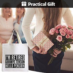 BARUN Retirement Gifts for Women - Retirement Gift Bags, Happy Retirement Tote Bag, 2023 Retirement Gifts Retirement Gift (I'M RETIREMENT)