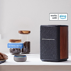 Edifier Mic-Free Smart Speaker, Works with Alexa, Supports AirPlay 2, Spotify Connect, Tidal Connect, 40W RMS Wi-Fi and Bluetooth Sound System, No Microphone, MS50A