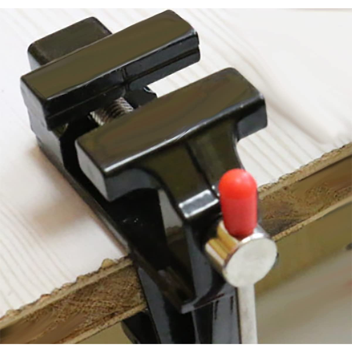 Mini Table Clamp, Small Bench Vice for Jewelers Hobby Clamps Craft Repair Tool Portable Work Bench Vise (mini) (BLACK, MINI 1.4 INCH)