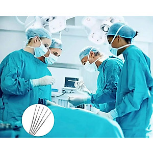 20pcs Straight Dissecting Needles, Stainless Steel Single Ended Micro Fine Precision Probe Teasing Needles Micro Fine Anatomy Pins for Students Lab Specimen Dissecting Biology Class Science Experiment