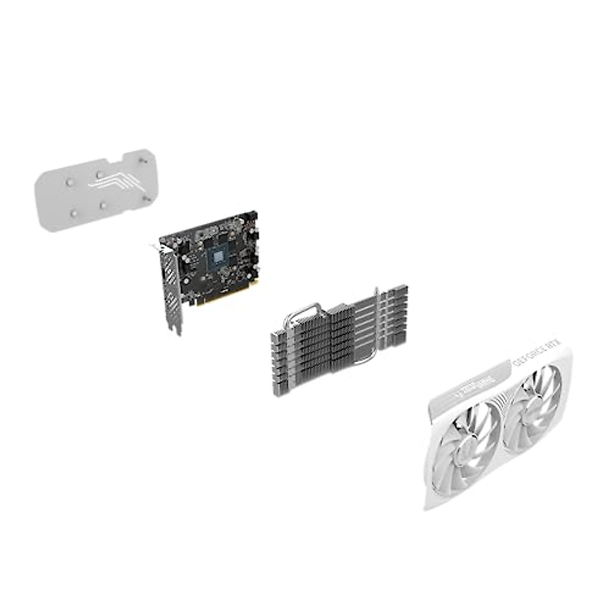ZOTAC Gaming GeForce RTX 4060 8GB Twin Edge OC White Edition DLSS 3 8GB GDDR6 128-bit 17 Gbps PCIE 4.0 Compact Gaming Graphics Card, ZT-D40600Q-10M