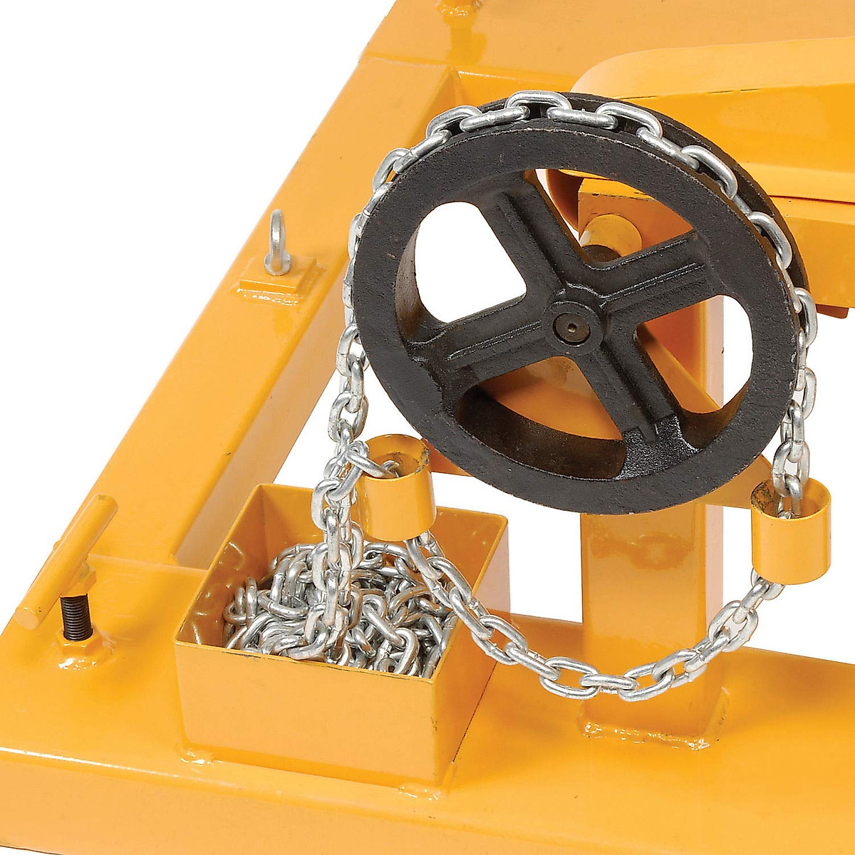 Global Industrial 1500 Lb. Capacity Forklift Tilting Drum Dumper