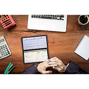 Bright Orange Basic Genuine Leather Checkbook Cover For Men & Women