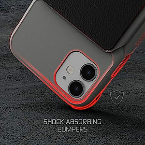 Ghostek EXEC iPhone 11 Wallet Case Credit Card Holder Works with Magnetic Car Mounts Easily Detachable for Wireless Charging Compatible Phone Cover Designed for 2019 Apple iPhone 11 (6.1 Inch) (Black)